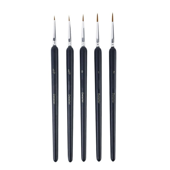 5 Pcs Small Painting Brushes Set Detail Paint Brush Set Miniature ...
