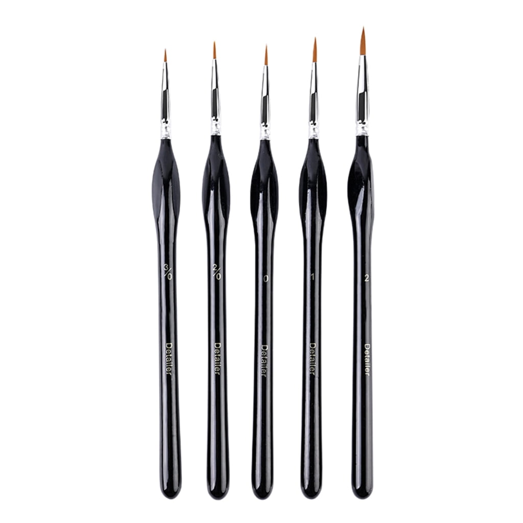 5 Pcs Small Painting Brushes Set Detail Paint Brush Set Miniature ...