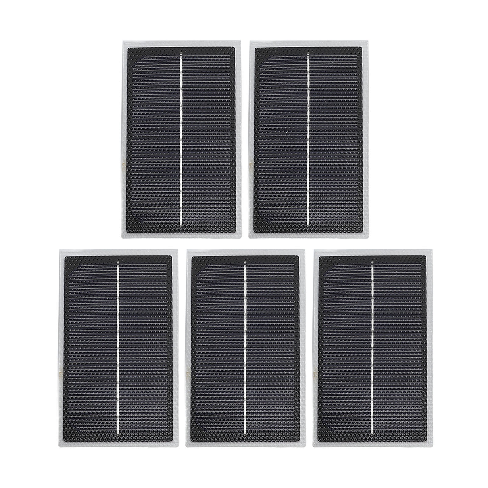 5 Pcs Small Solar Panels Monocrystalline Silicon DIY Solar Panels Kits ...