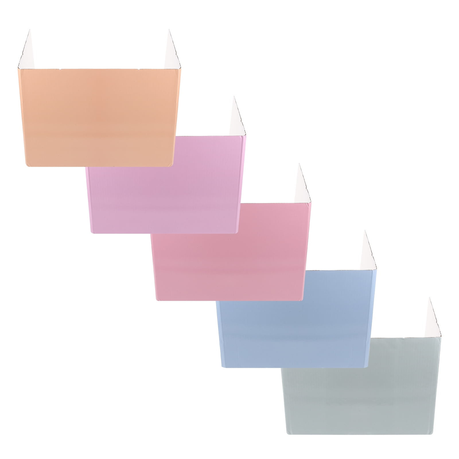 5 Pcs Solid Color Paper Student Desk Divider Baffle Dining Table Anti ...