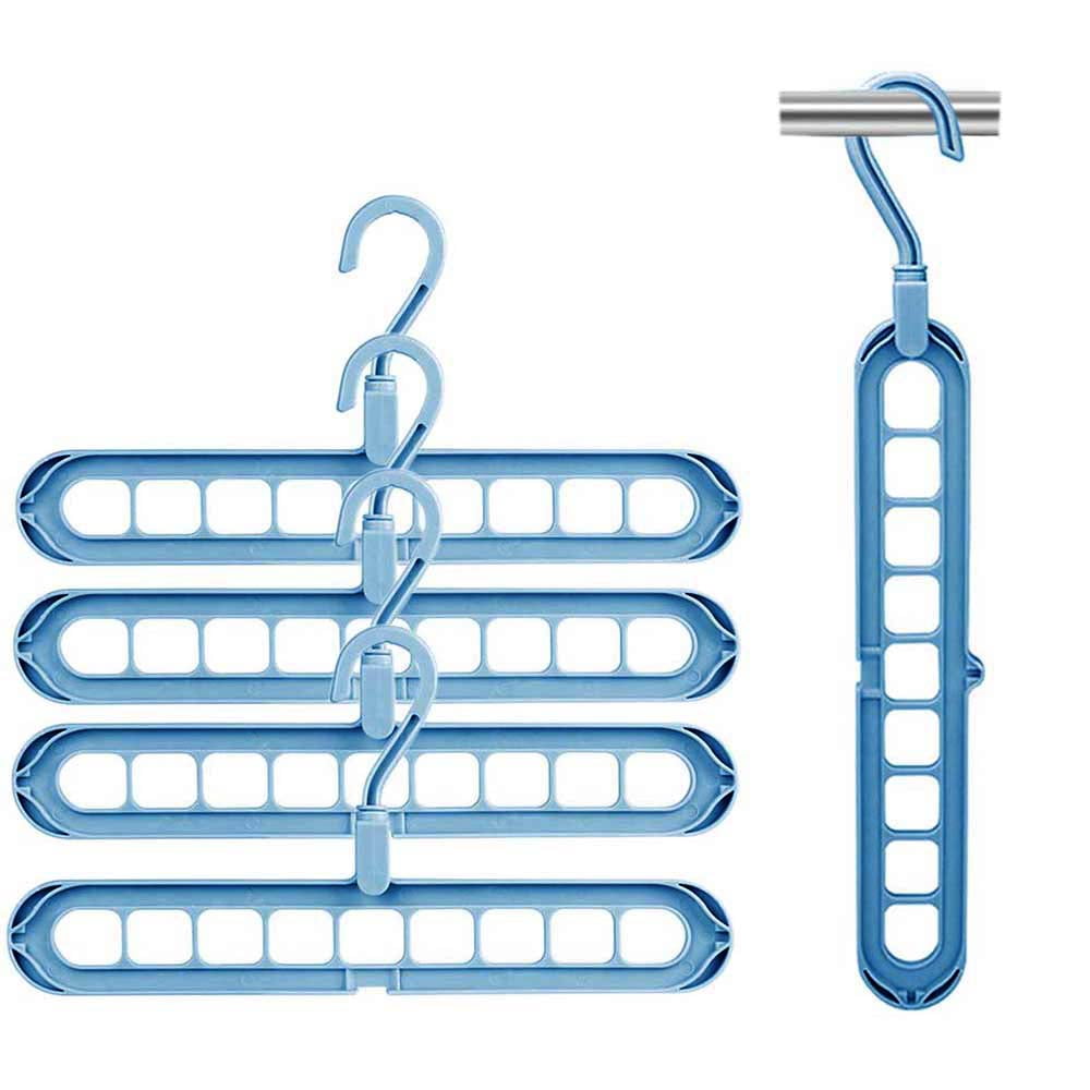 5 Pcs Space Saving Cascading Clothes Hangers，for Closet Organizers and ...