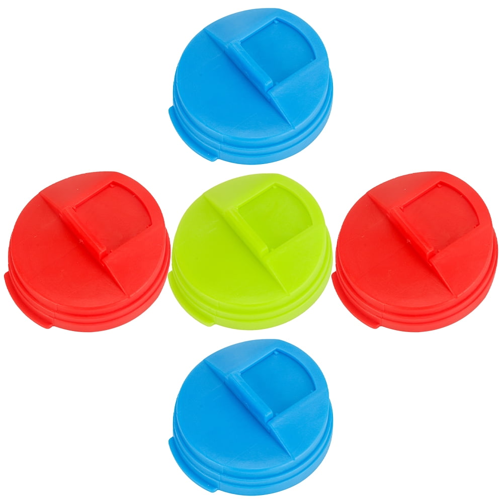 MERRYHAPY 5 Pcs Spill-Proof Can Lids - Silicone & Plastic Soda Can ...