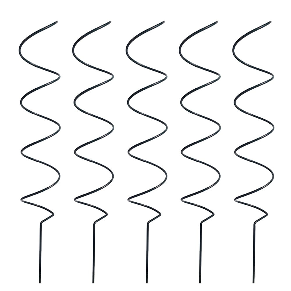 5 Pcs Spiral Tomato Stakes with 100 Pcs Tie Thread, Tomato Spiral ...