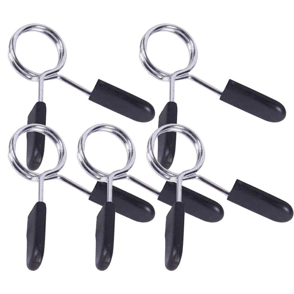 5 Pcs Spring Clamp for Weightlifting Dumbbells Handle Clip Barbell ...