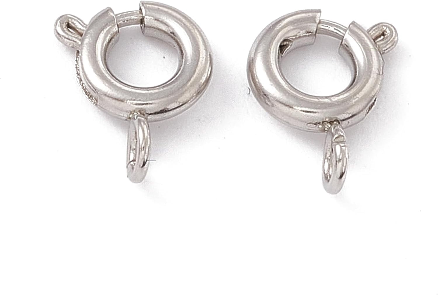 5 Pcs Spring Clasps 201 Stainless Steel Spring Clasps Closed Ring Clasp ...