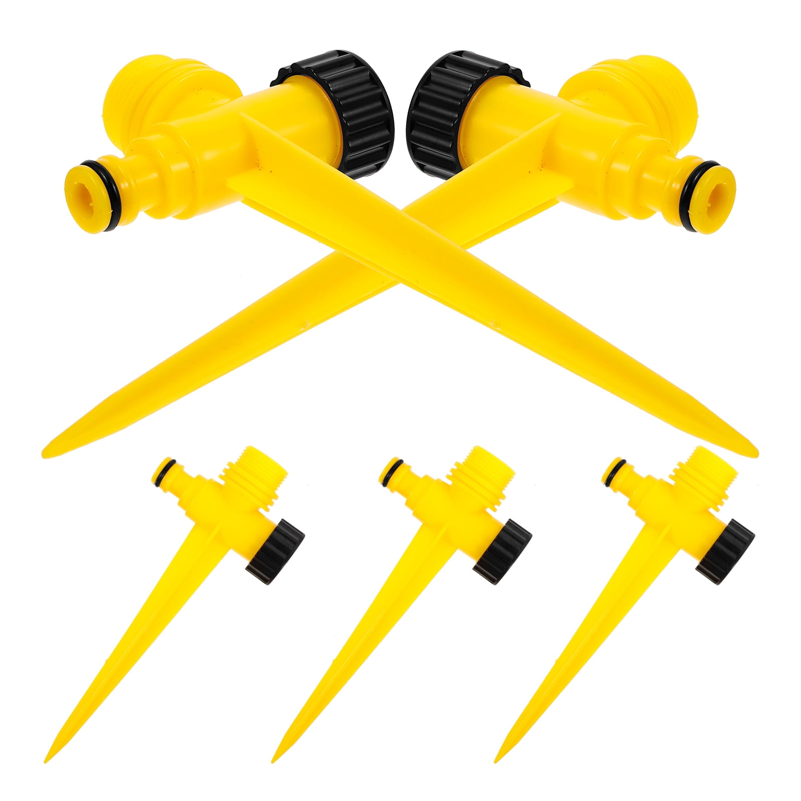 5 Pcs Sprinkler Floor Plug Impact Garden Hose Nozzle Yellow - Walmart.com