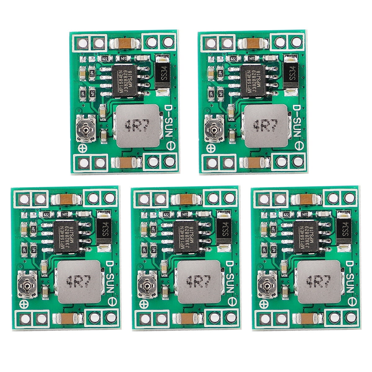 5 Pcs Stabilized Power Module Voltage Regulator Board DC-DC Converter ...