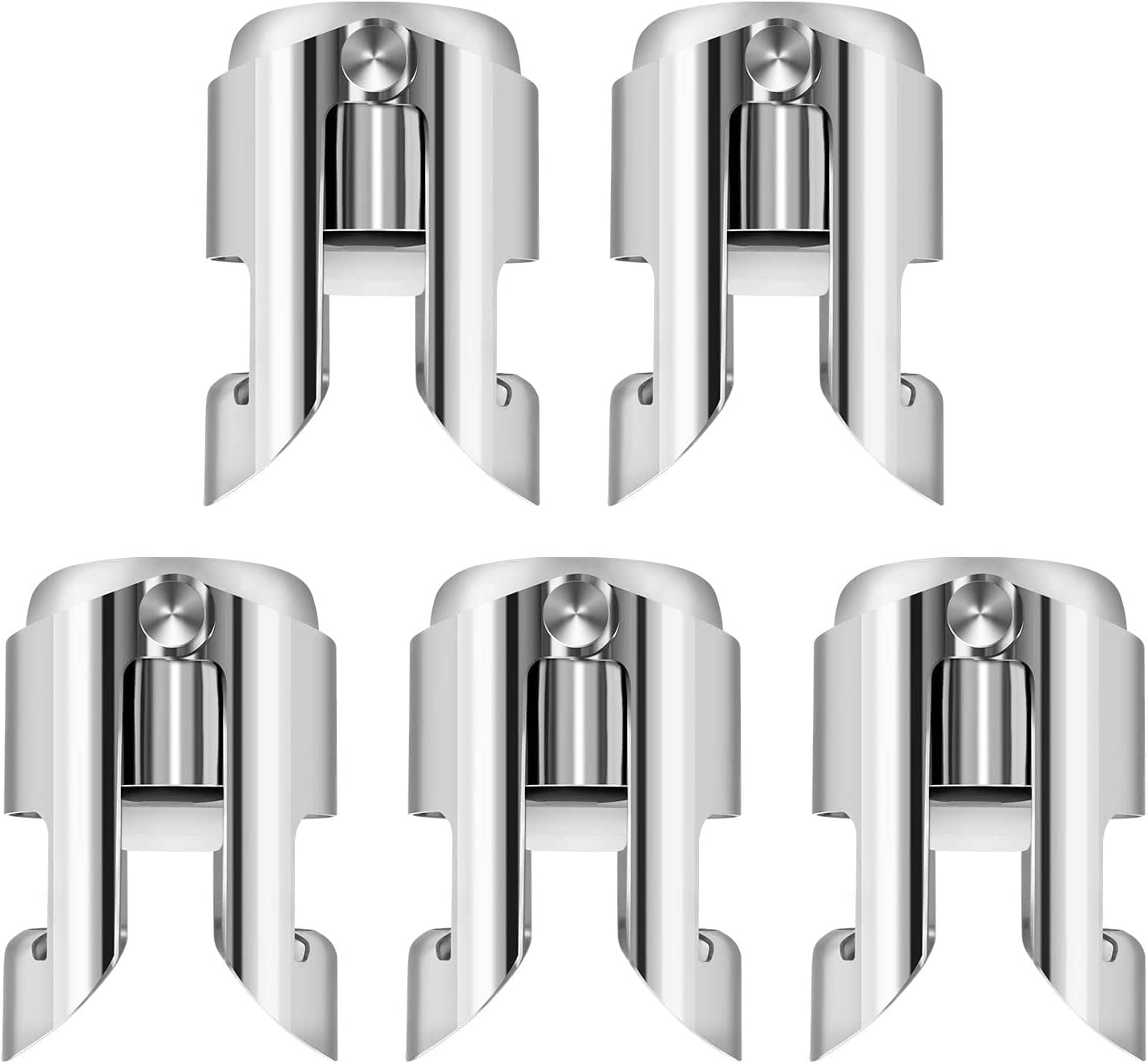 5 Pcs Stainless Steel Champagne Stopper. Champagne Bottle Stoppers ...