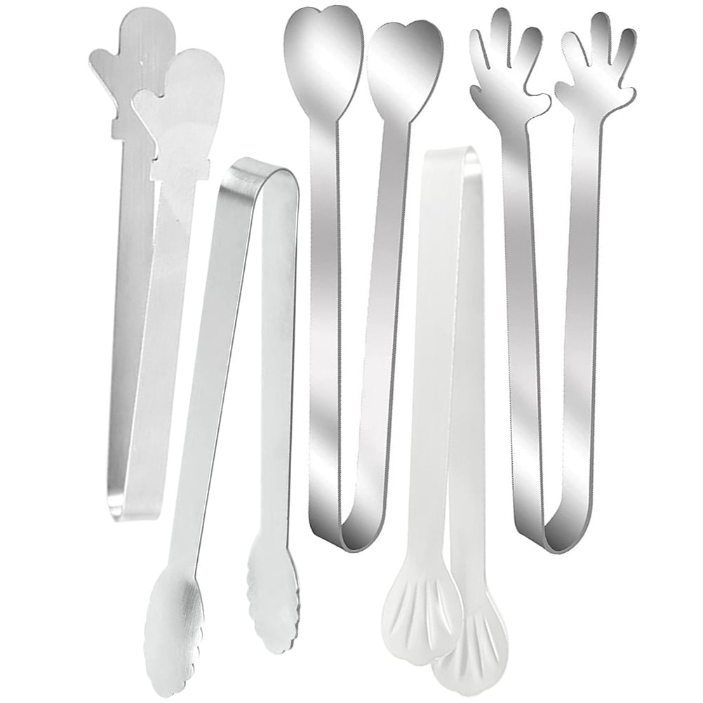 5 Pcs Stainless Steel Mini Pliers Food Serving Tongs Kitchen Supplies ...