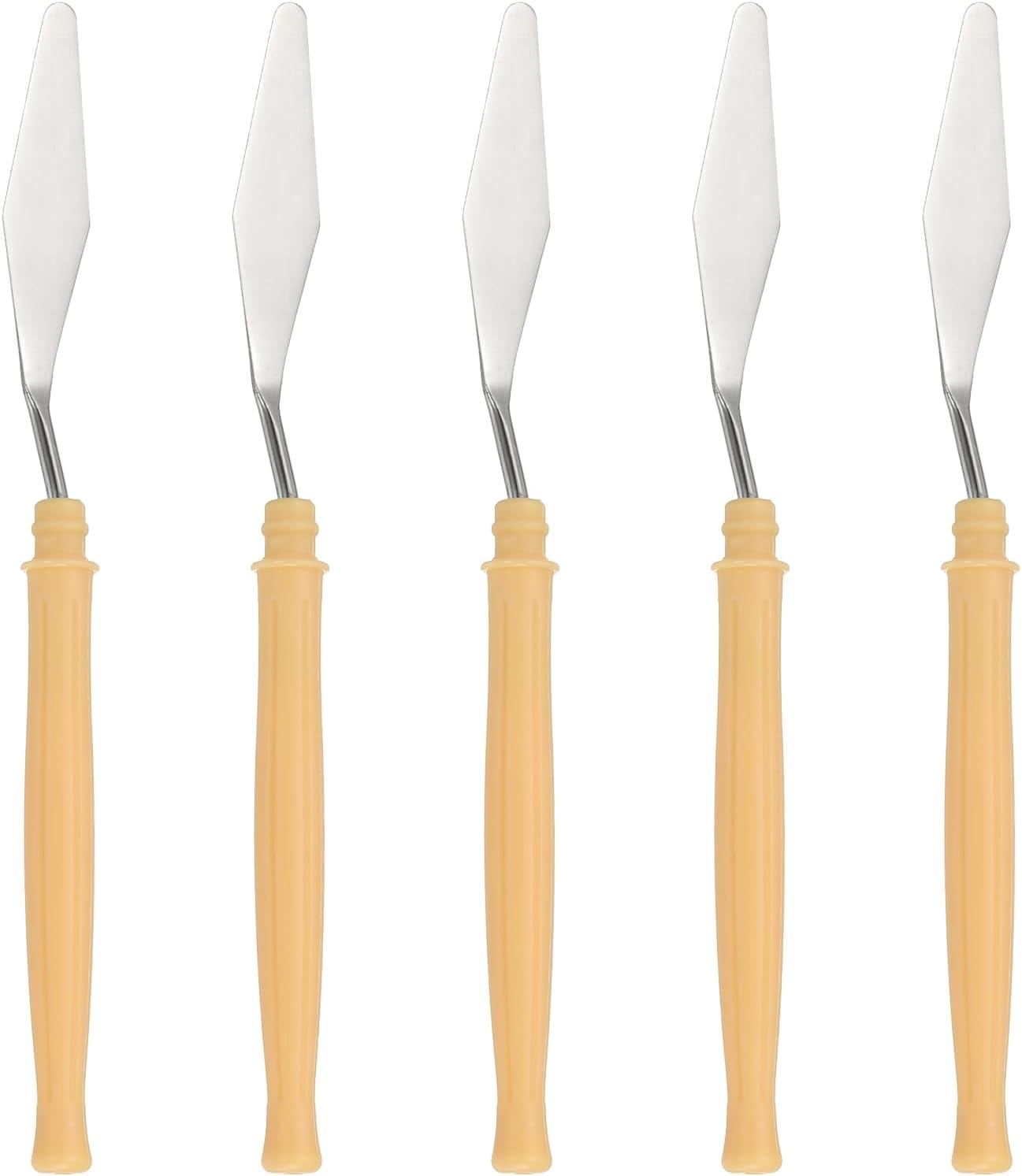 5 Pcs Stainless Steel Palette Knife, NO.5 Professional Art Spatula Oil ...