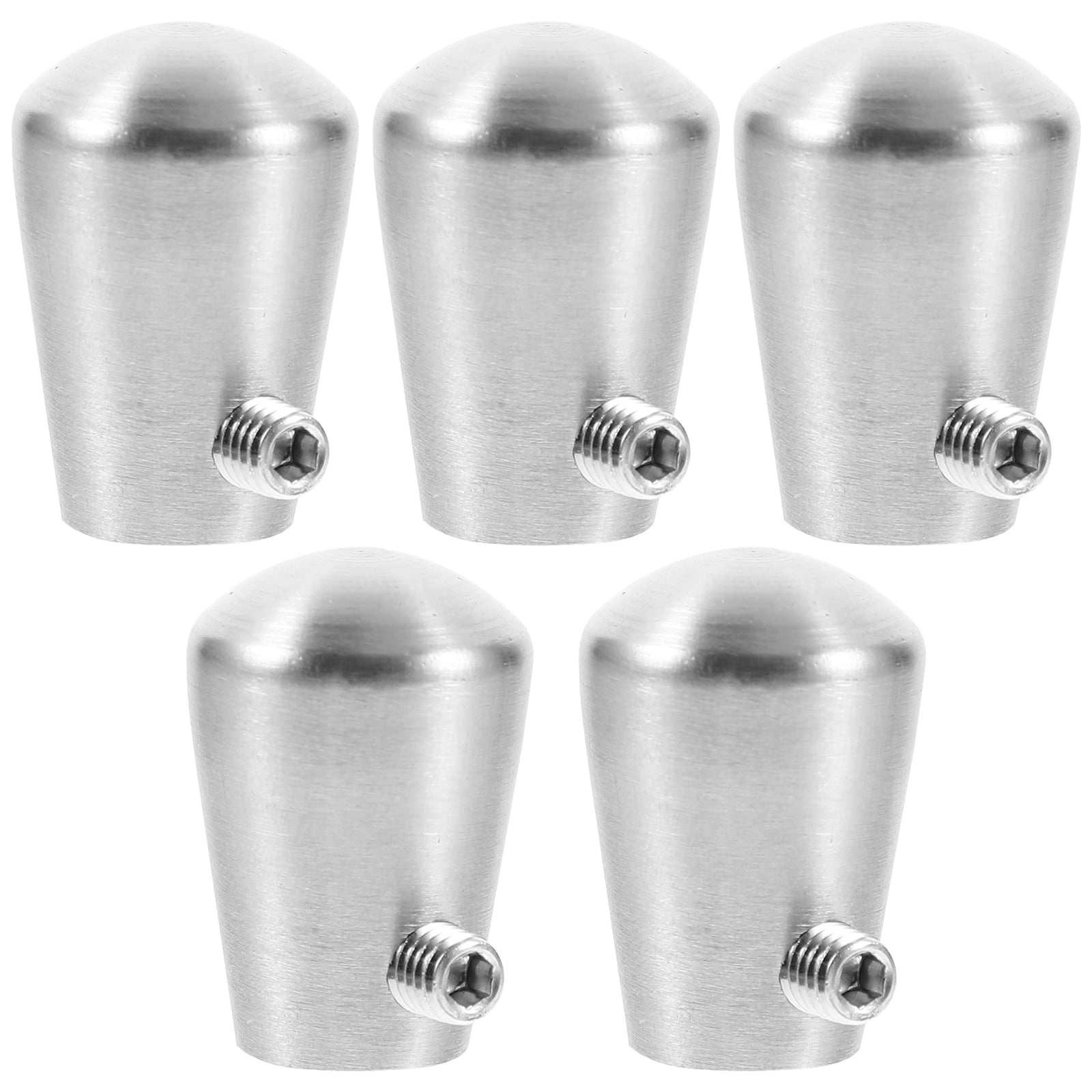5 Pcs Steel Stair Column Accessories Furniture Picket Fence End Caps ...