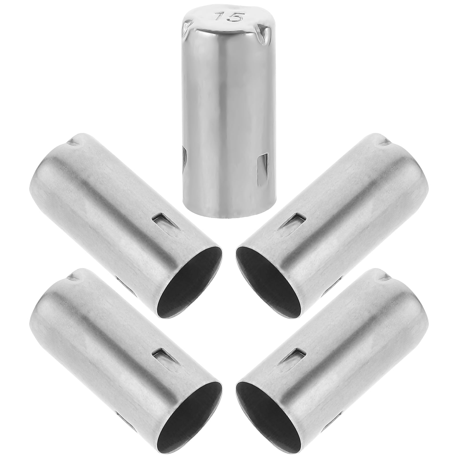 5 Pcs Steel Labs Tube Cover Metal Test Flask Rack Wire Brush Silver ...