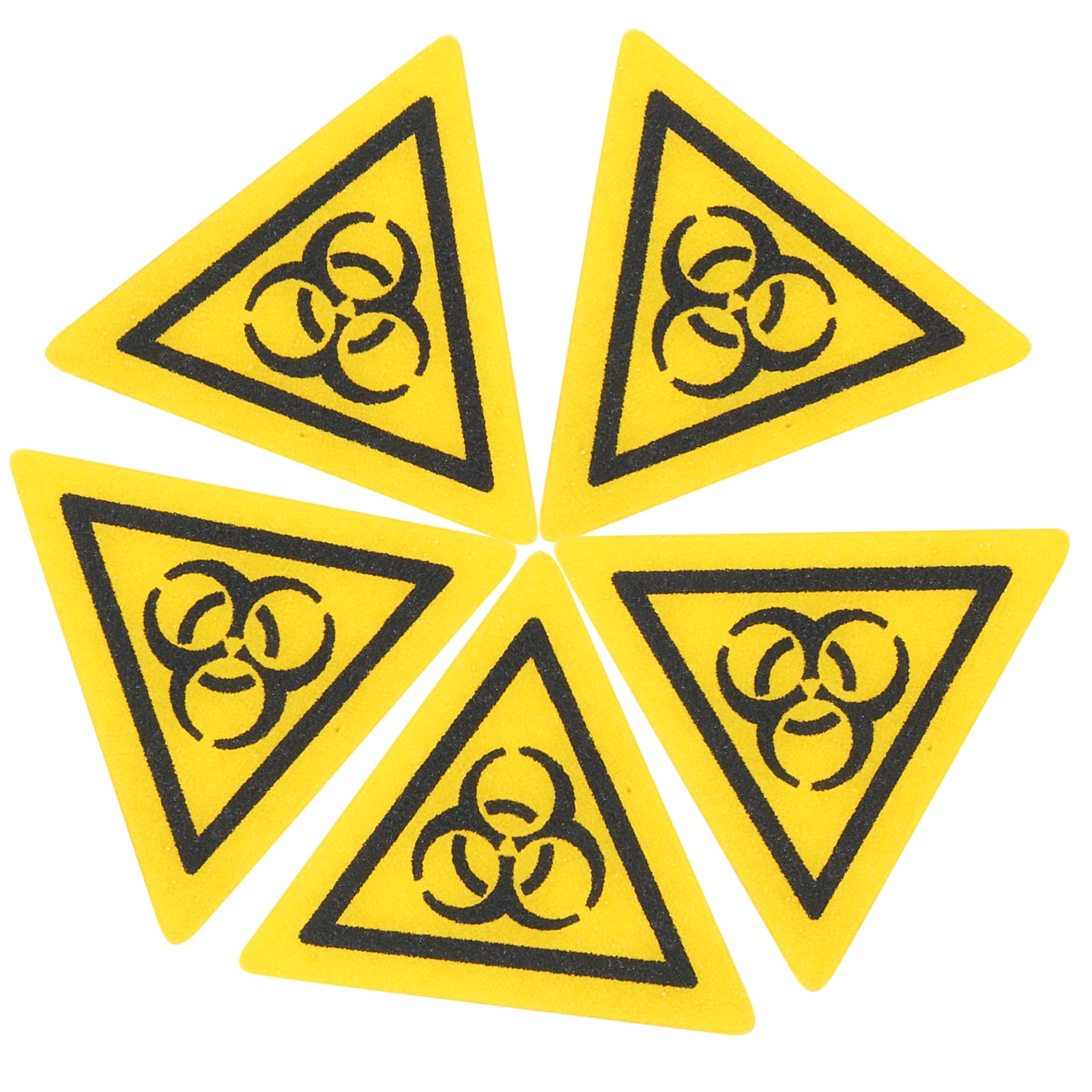 5 Pcs Sticker Biosafety Sign Portable Warning Signs - Walmart.com