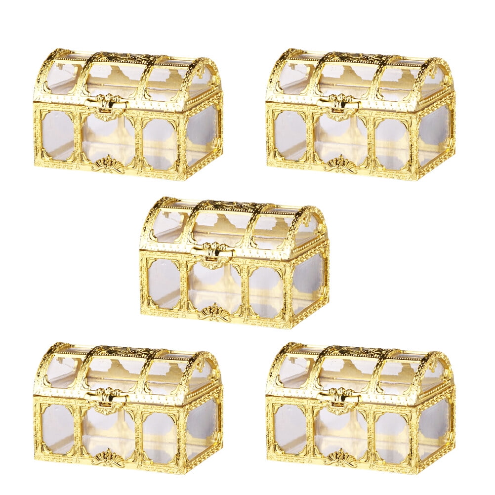 5 Pcs Storage Boxes Candy Dessert Chocolates Container Golden - Walmart.com