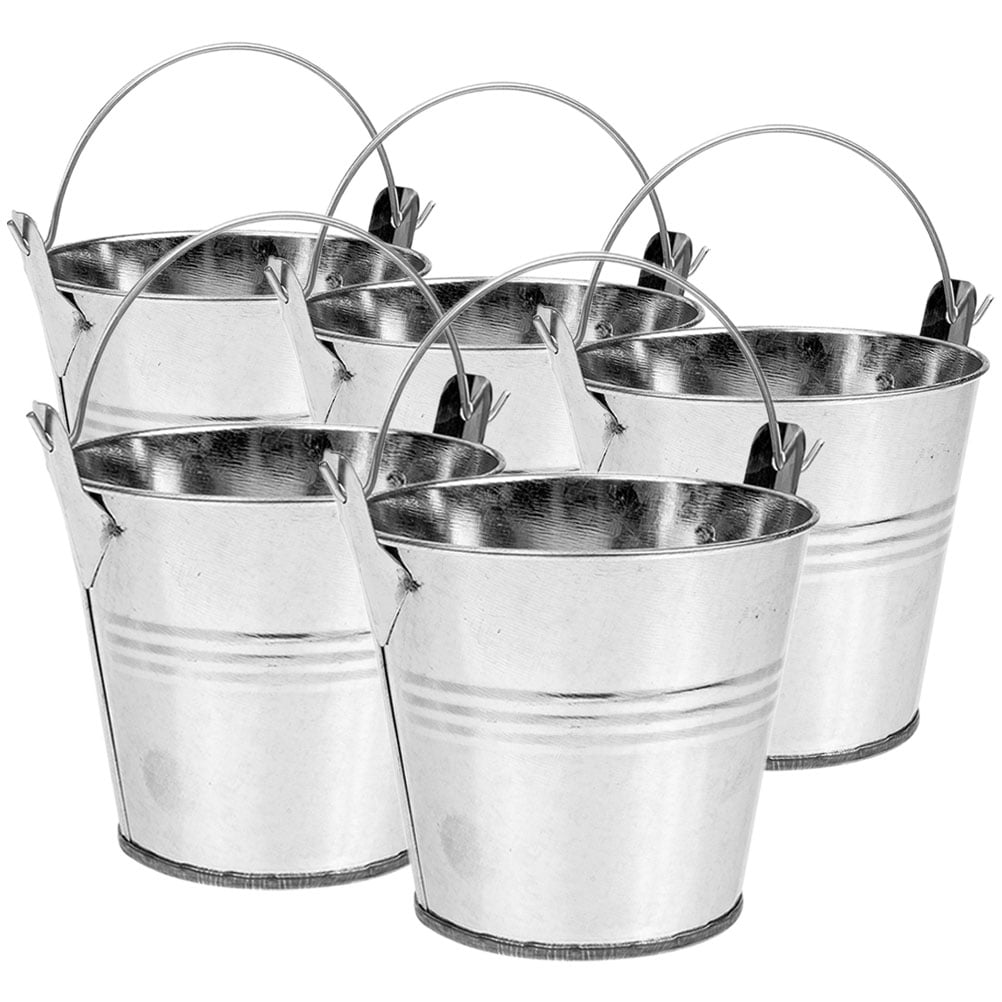 5 Pcs Storage Tin Bucket Vase for Flower Arrangement Office Decor ...