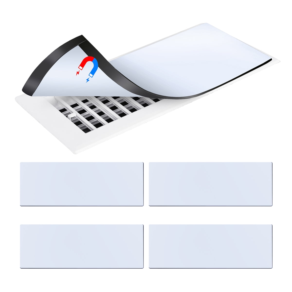 5 Pcs Strong Magnetic Vent Covers, 4x12inch Vent Covers for Home Floor ...