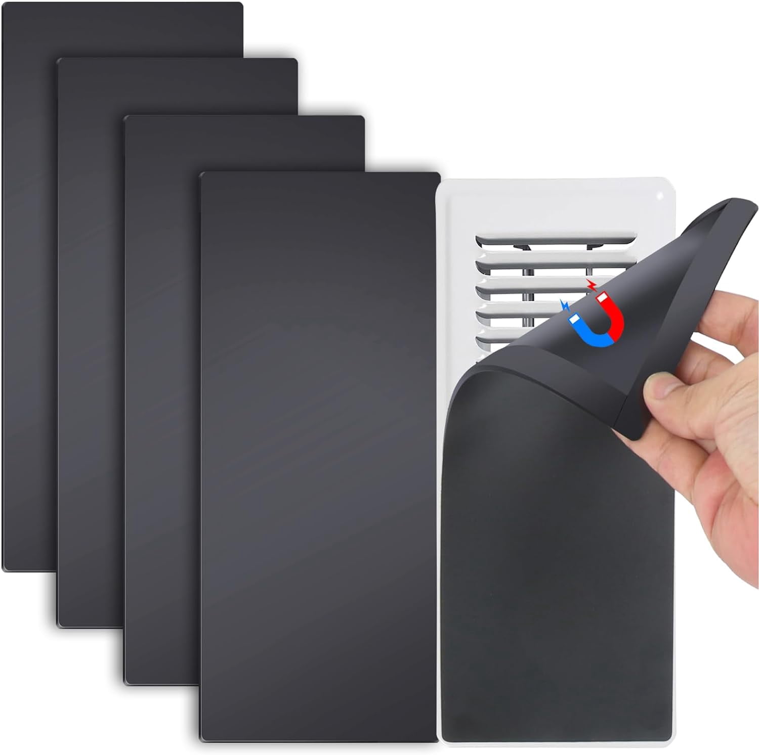5 Pcs Strong Magnetic Vent Covers, 5.5x12 inch Vent Covers for Home ...