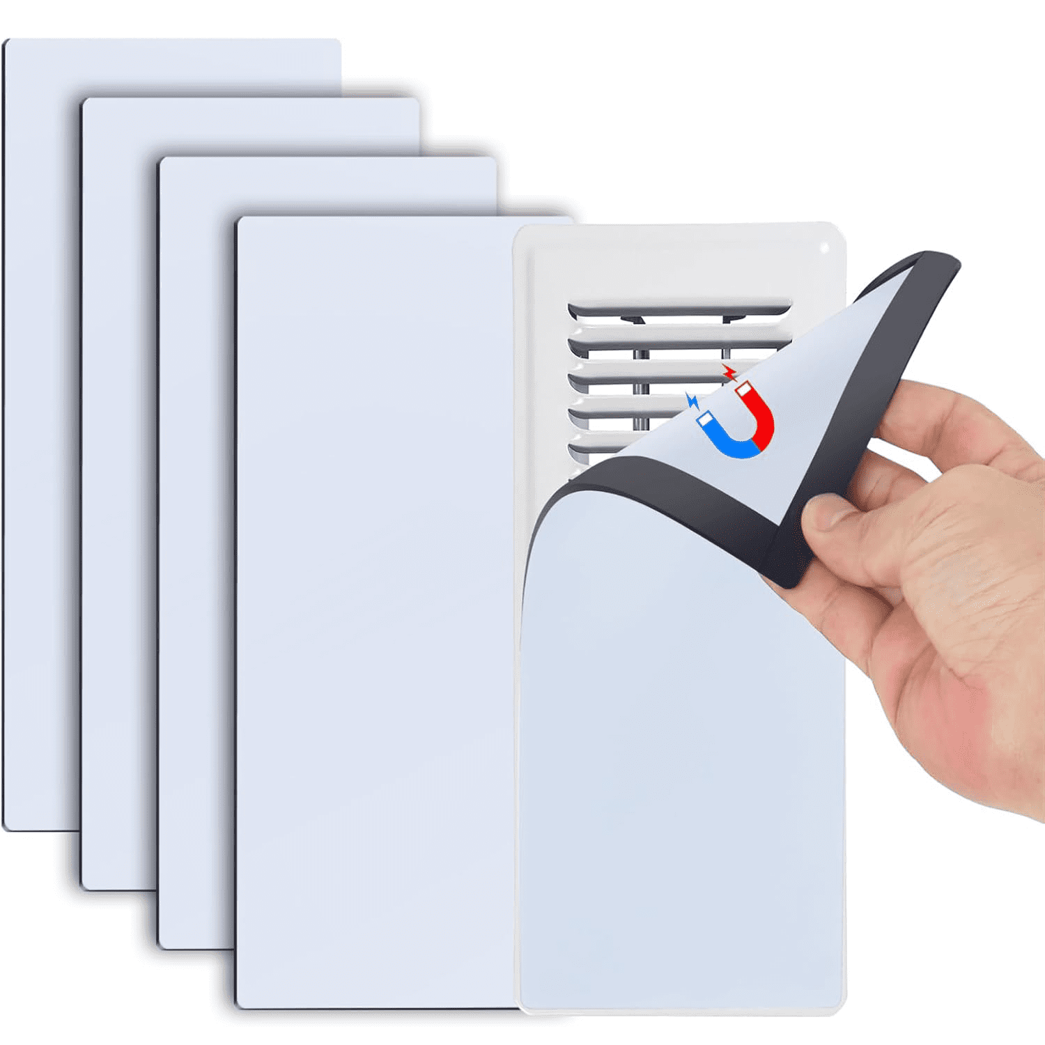 5 Pcs Strong Magnetic Vent Covers, 5.5x12 inch Vent Covers for Home ...