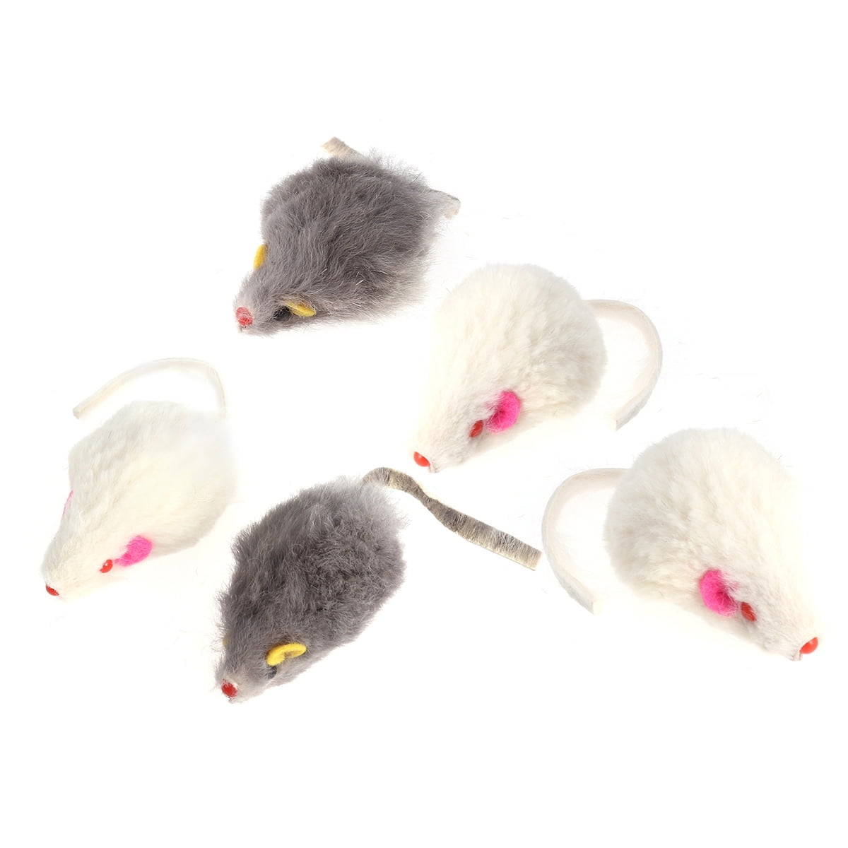5 Pcs Stuffed Toy Plush Mice Cat Plush Toy Cat Mouse Toys Mice Toys Cat
