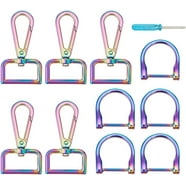 Fenggtonqii 1'' Round Spring Gate O-Ring Clasp Push Snap Hook Screw ...