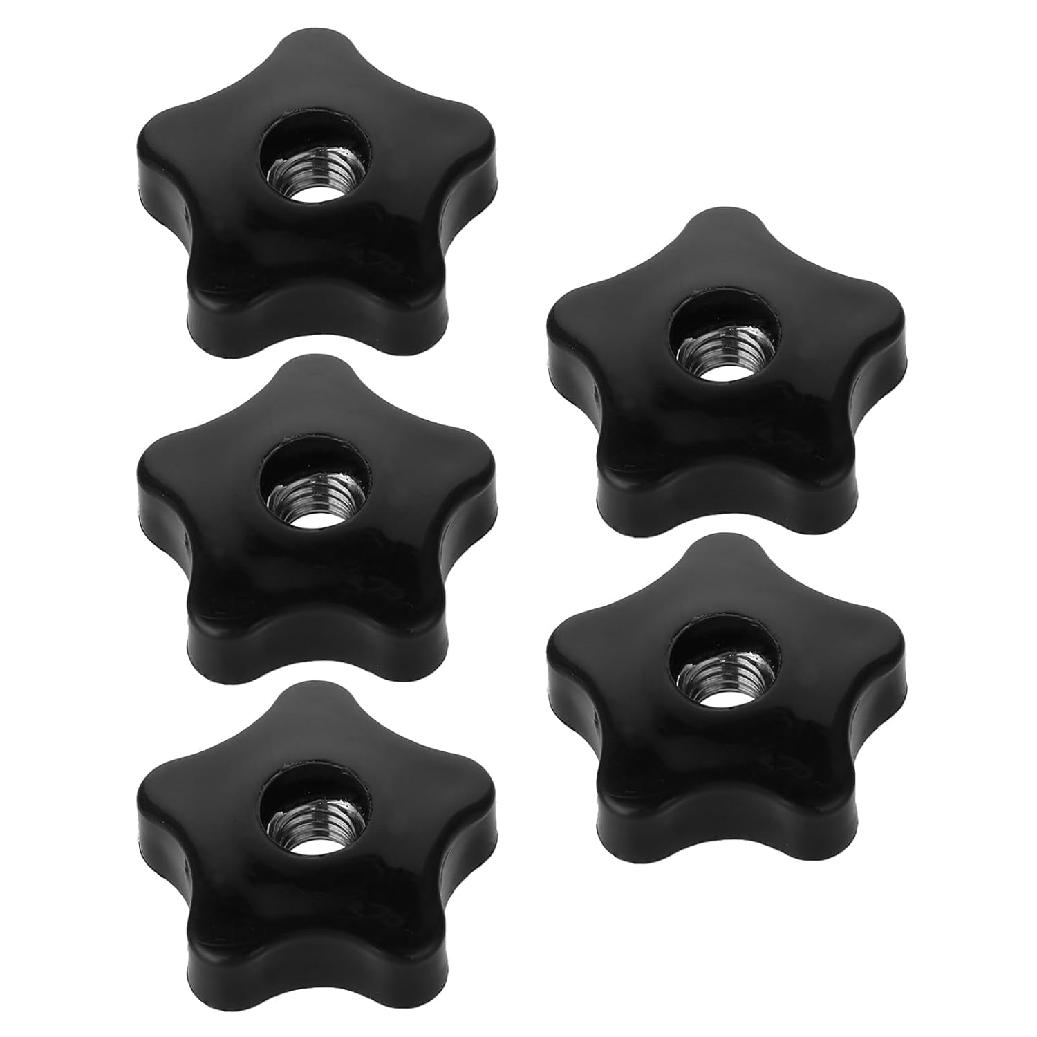 5 Pcs T-Track Knobs Five-Star Thru Knobs,3/8 Inch 16 Through-Hole knobs ...