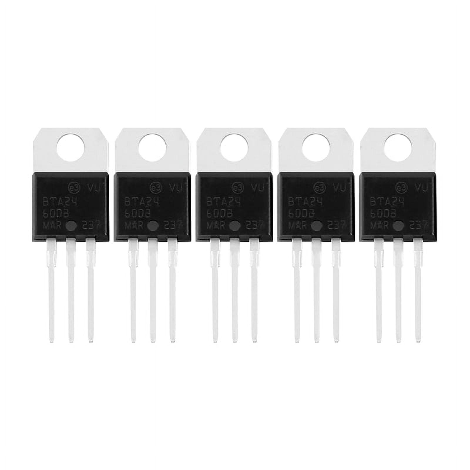 5 Pcs T0-220AC Package SCR Standard Triacs 600V 25A BTA24-600B ...