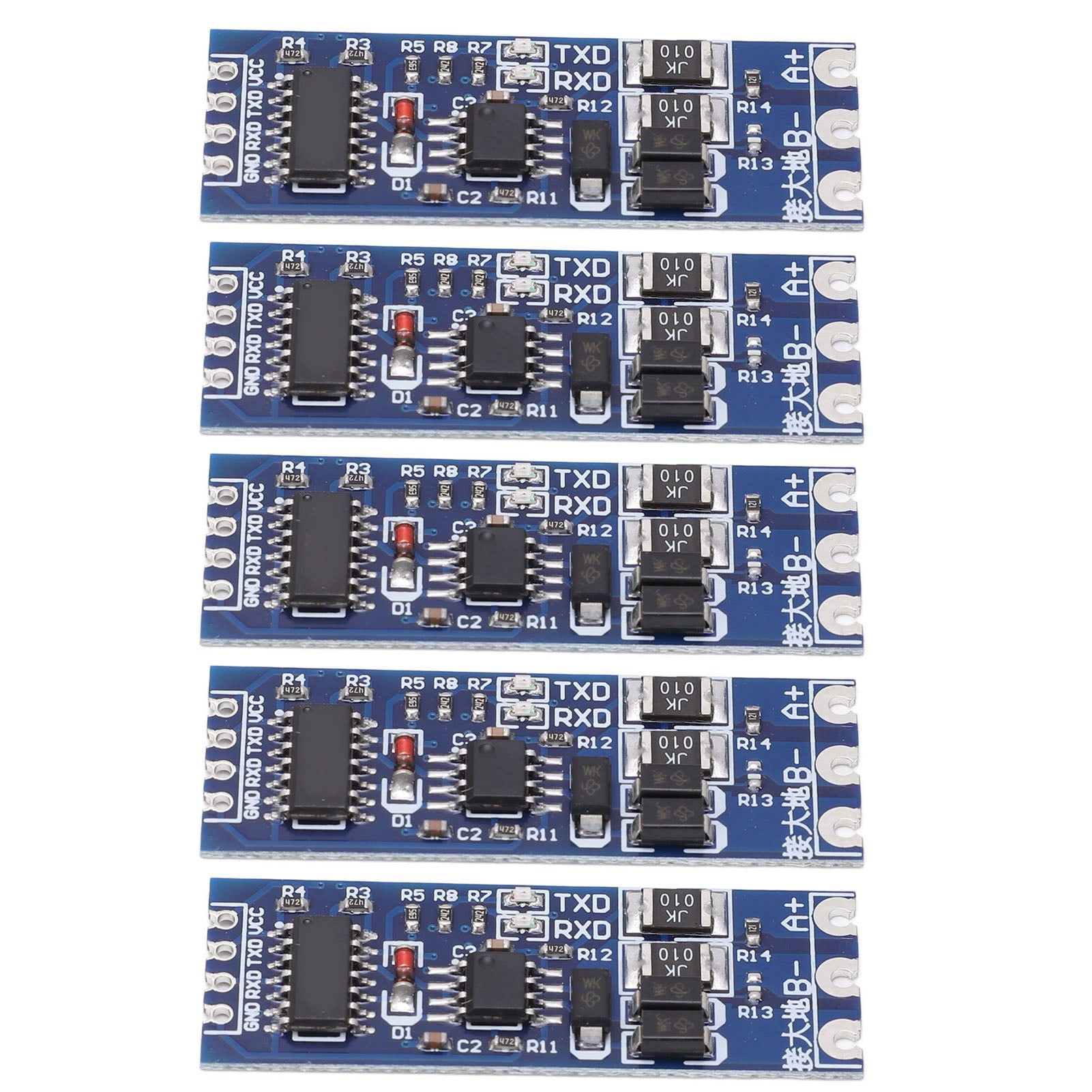 5 Pcs TTL to RS485 Converter Module Strong Anti Interference Lightning ...