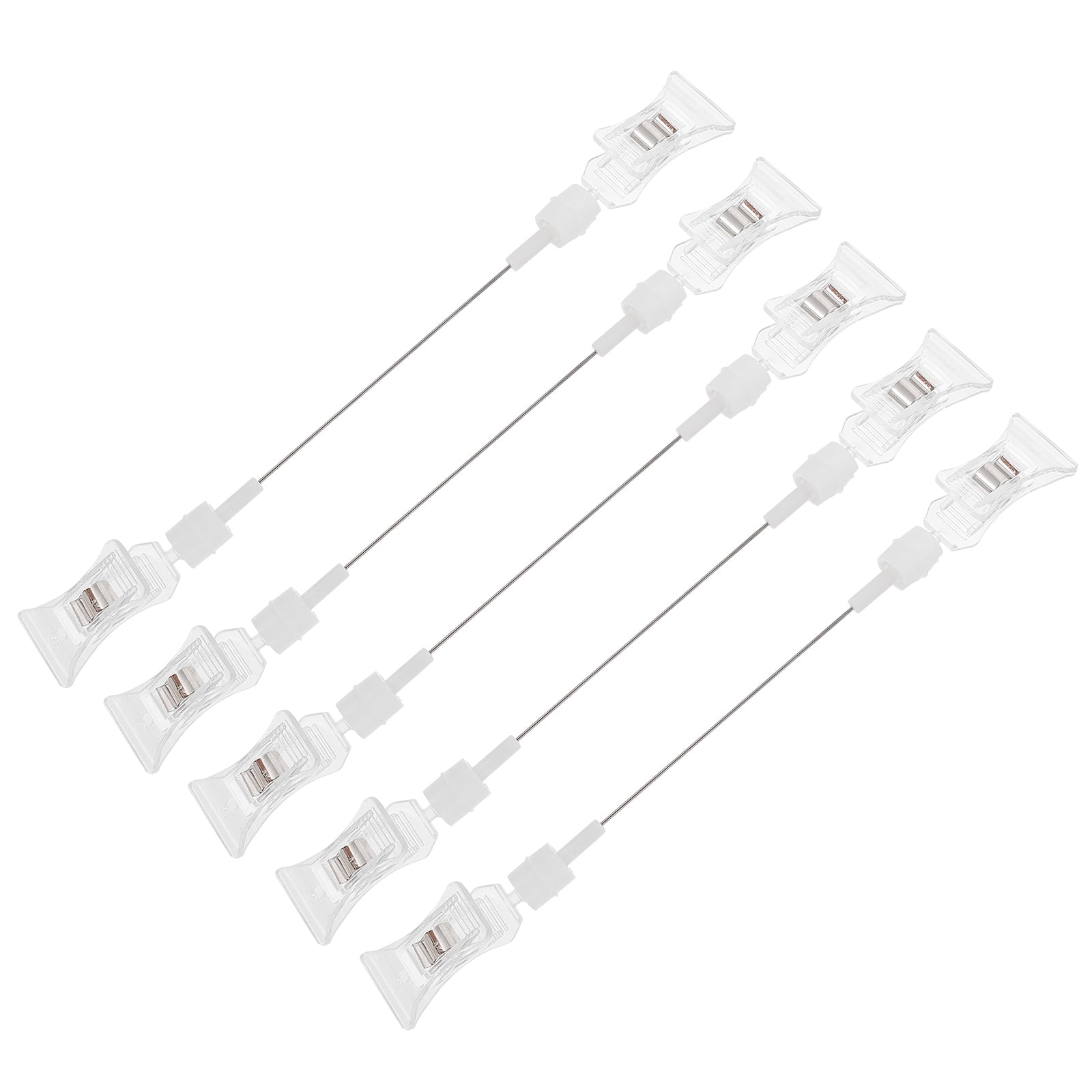 5 Pcs Tags for Retail Store Prince Clamps Transparent Crystal Clip ...