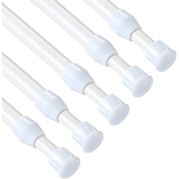5 Pcs Tension Rod, Curtain No Drilling Rods for Windows 28 to 48 inch ...
