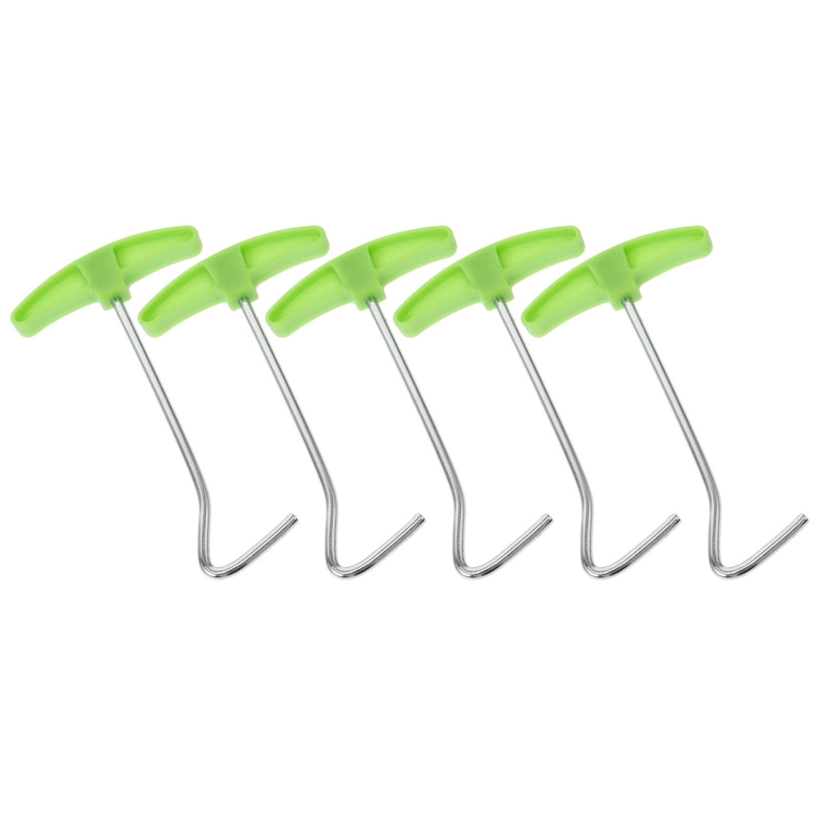 HOOWIFFY Stake Peg Puller Tent Stake Puller Green Plastic 5pcs ...