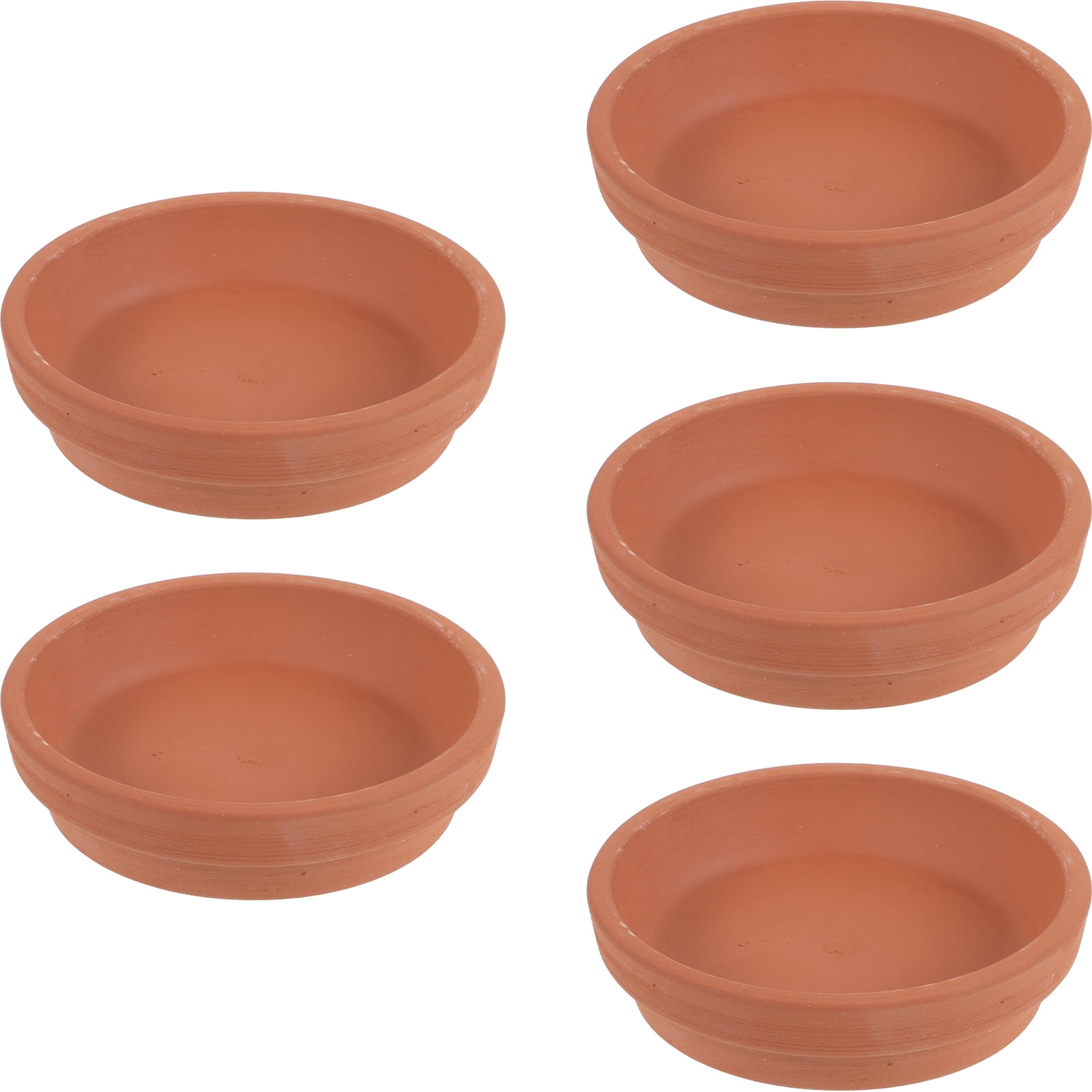 5 Pcs Terracotta Flower Pot Tray Mat Household Waterproof Bottom Circle ...