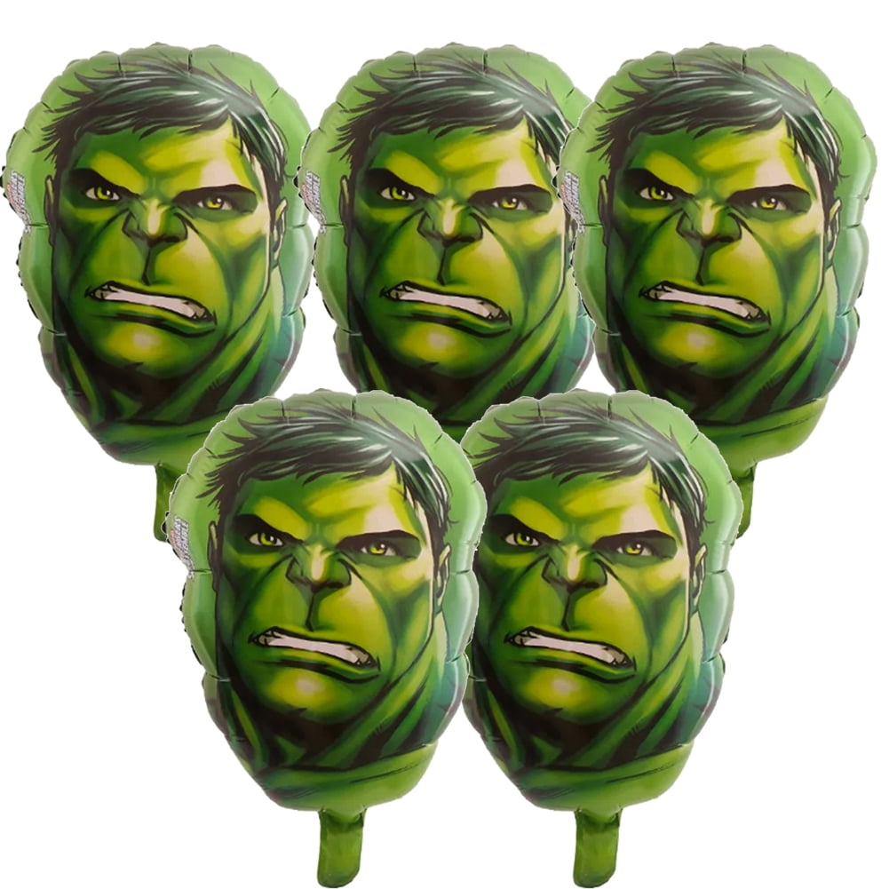 5 Pcs The Incredible Hulk Balloons Superhero Balloon Birthday Party ...
