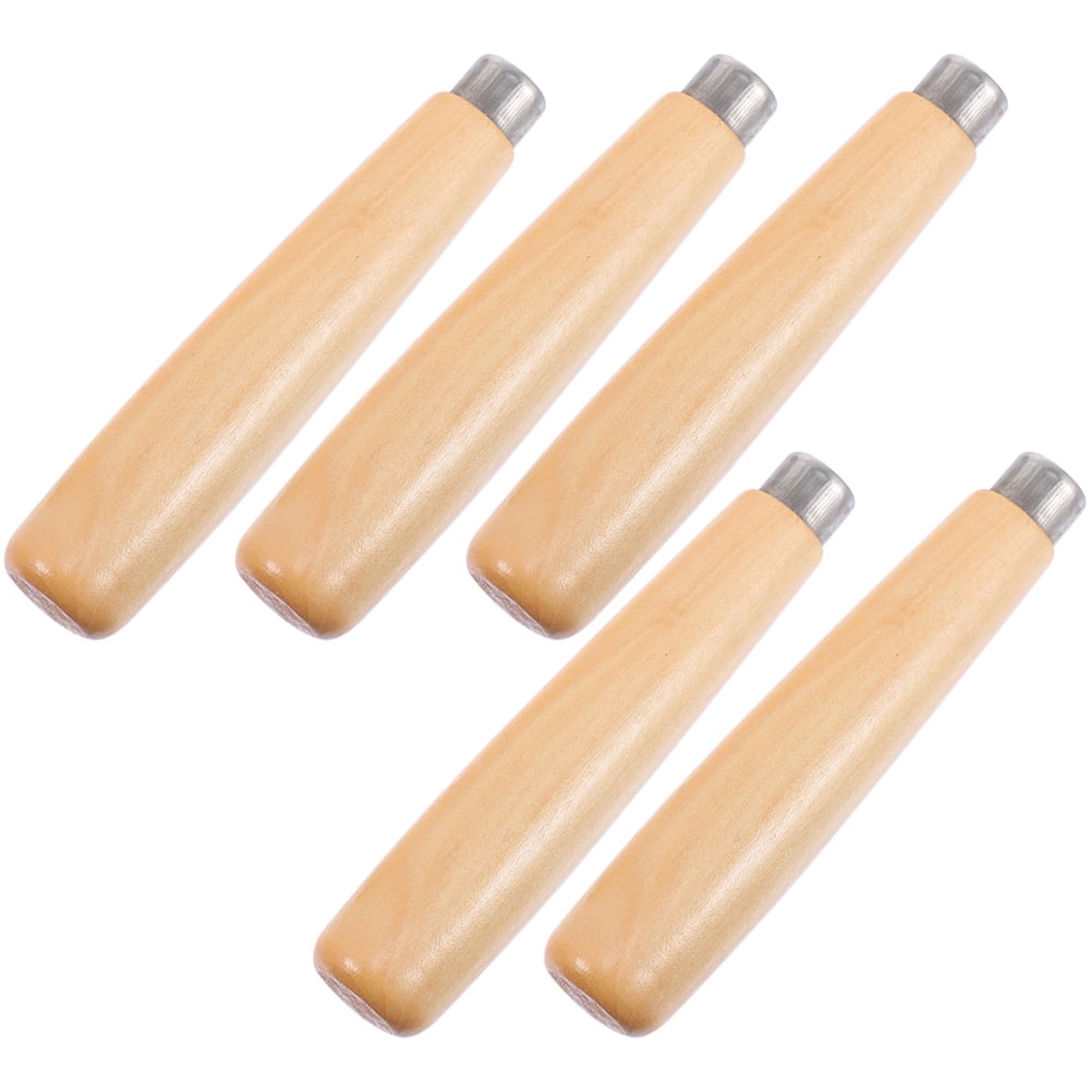 Wooden File Handle for Replacement Tools Ergonomic Khaki 5pcs Pack ...