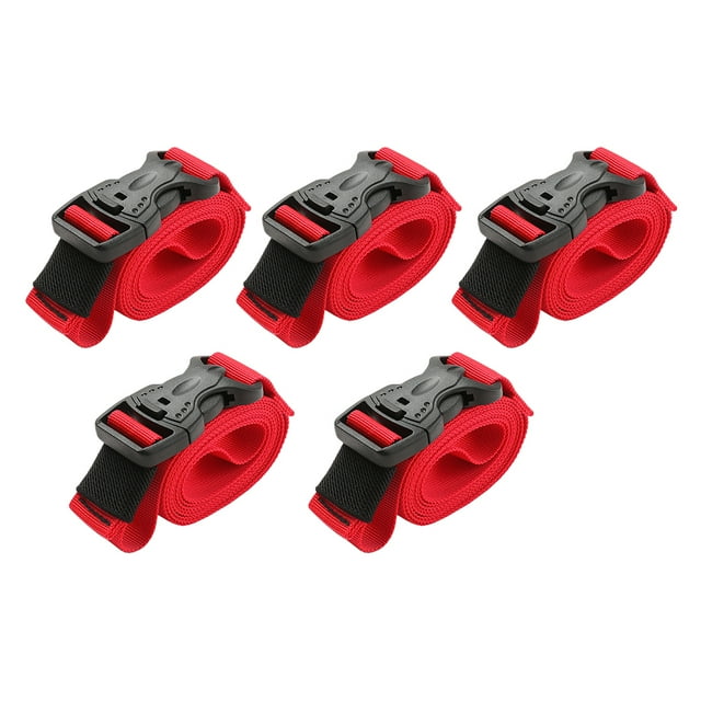 5 Pcs Tie Webbing Lashing Strap Cable Heavy Red Plastic Nylon - Walmart.com