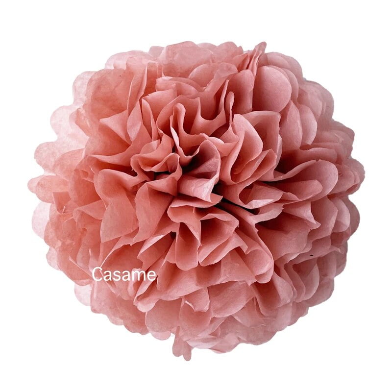 5 Pcs Tissue Paper Pompoms Flower Garland Wedding Decoration DIY Paper ...