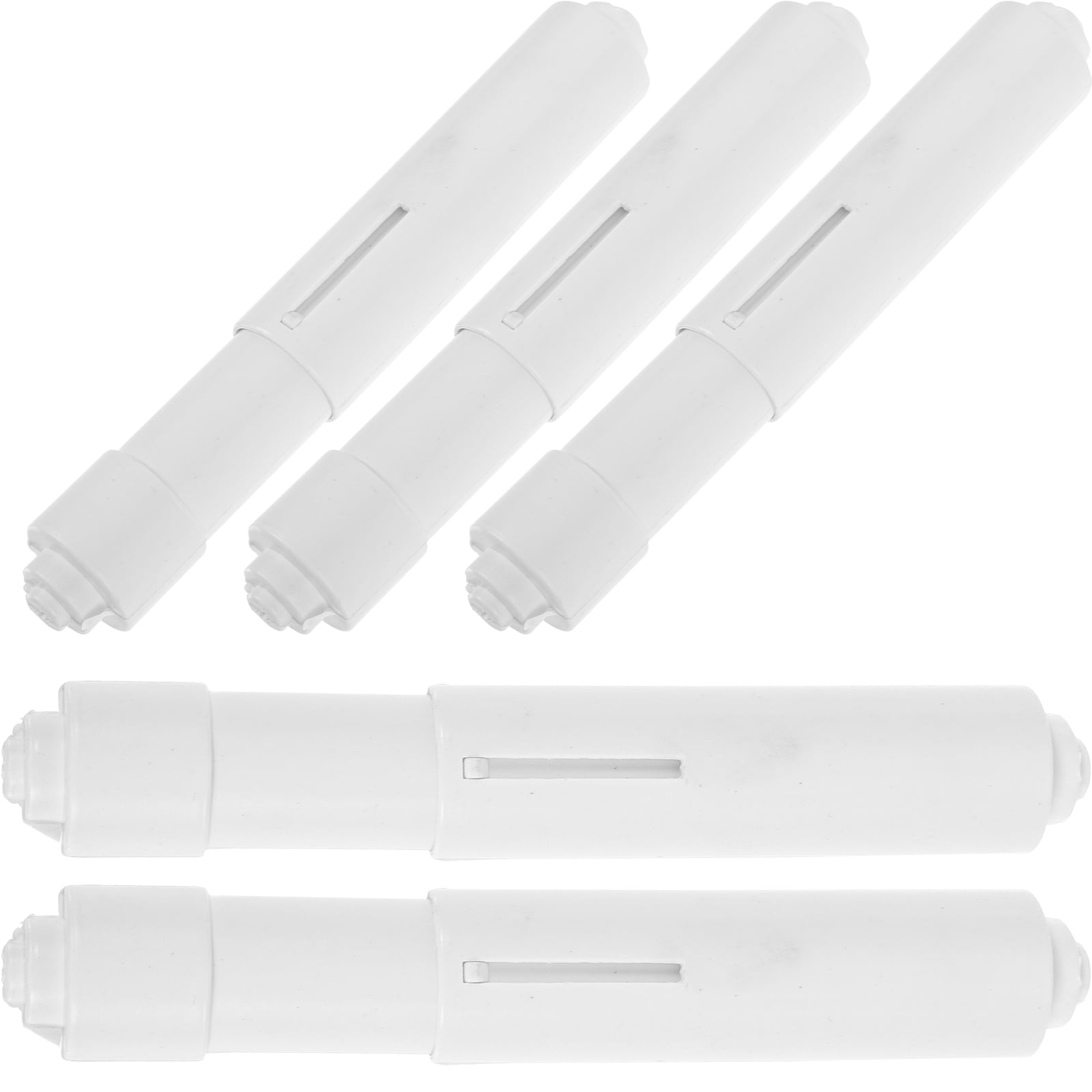 5 Pcs Toilet Paper Rod Toilet Paper Stick Toilet Paper Spring Rod White ...