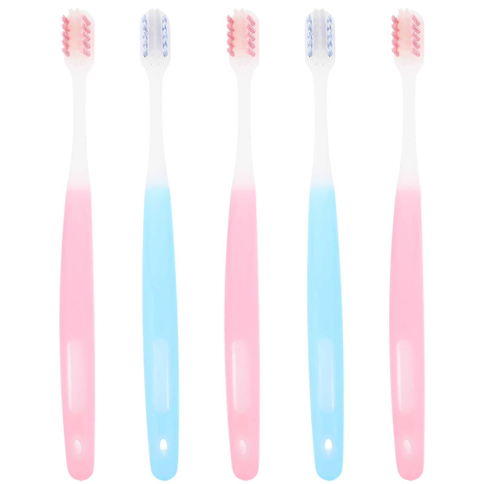 5 Pcs Toothpaste Small Head Soft Toothbrush Comfortable Grip Child ...