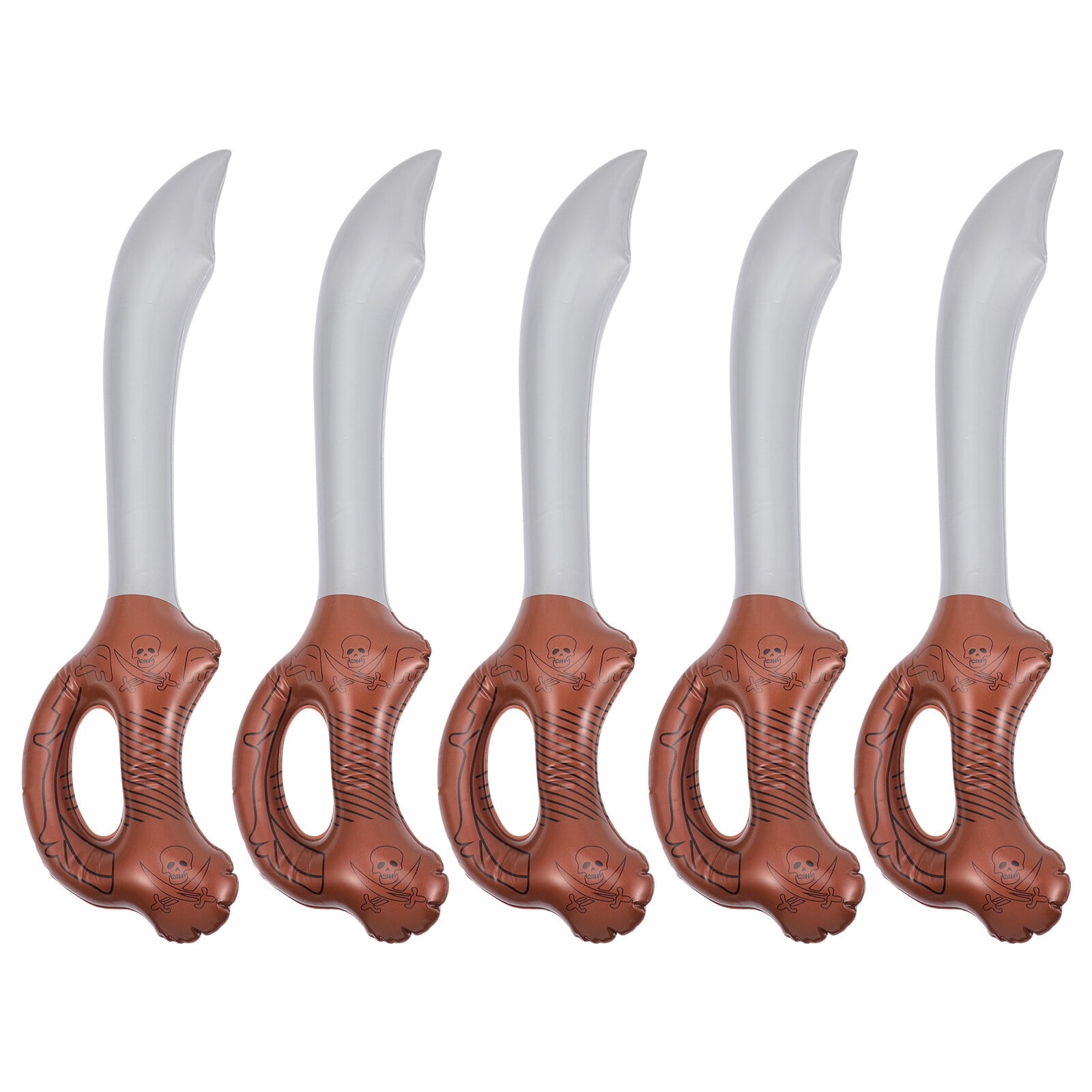 5 Pcs Toy Inflatable Pirate Knife Pirate Cosplay Prop 53.00X15.00X15 ...