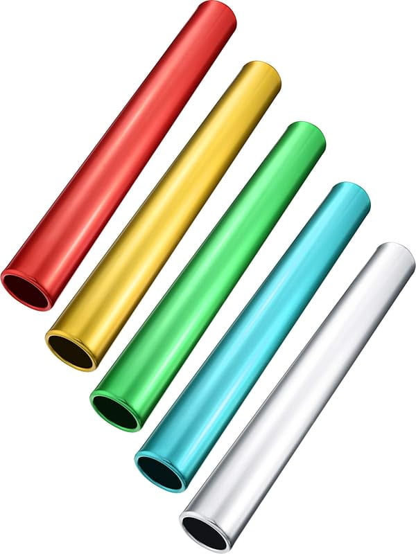 5 Pcs Track Batons for Relay Aluminum Running Field Race Batons for ...