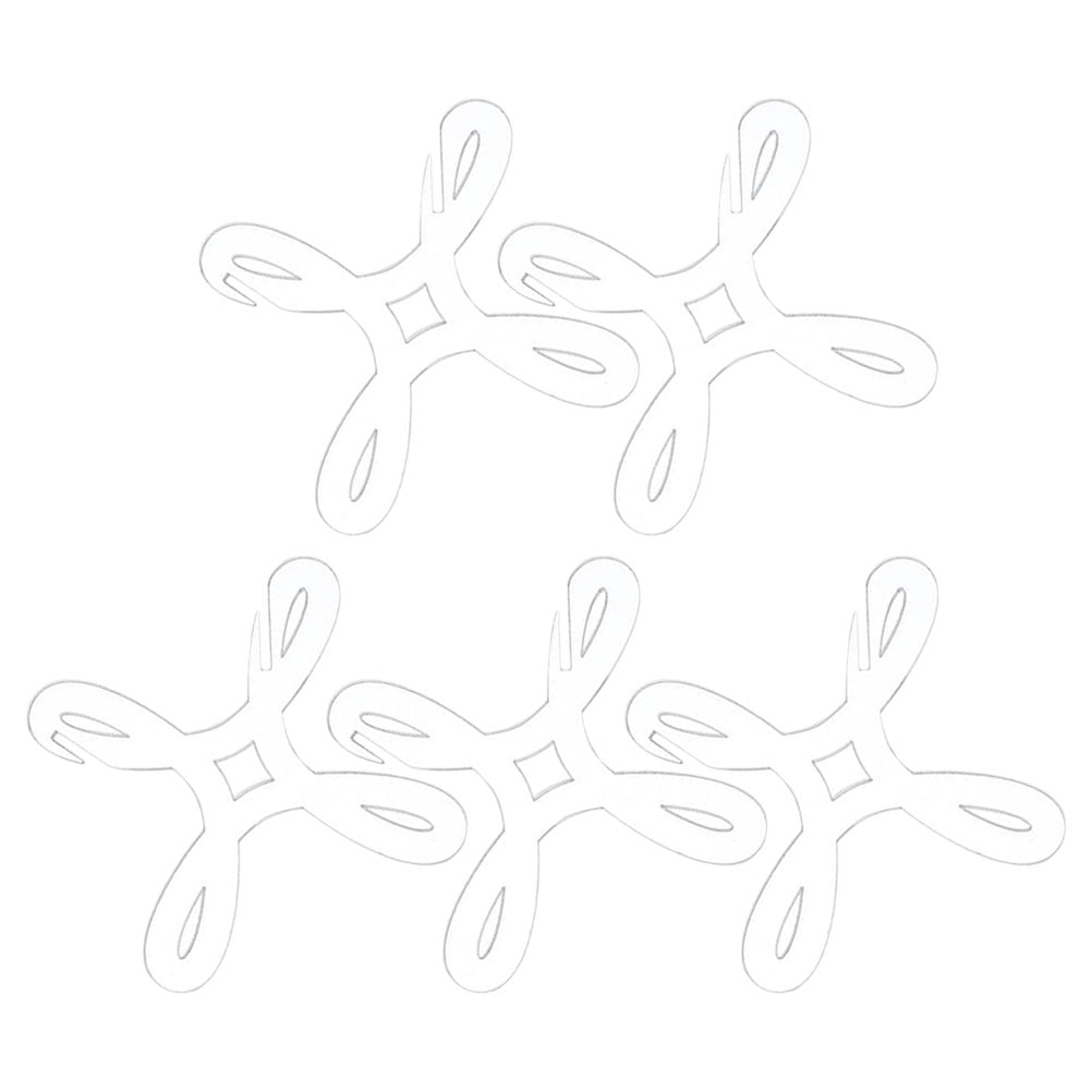 STRANDCHIC Small Clear Acrylic Yarn Bobbins Organizer Spools 5 Pieces ...