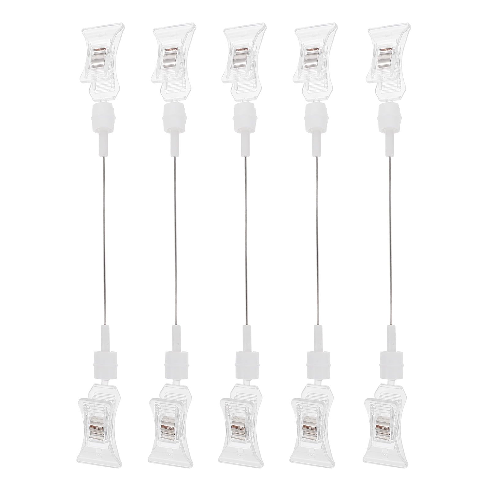 5 Pcs Transparent Crystal Clip Price Tag Clips Holder - Walmart.com