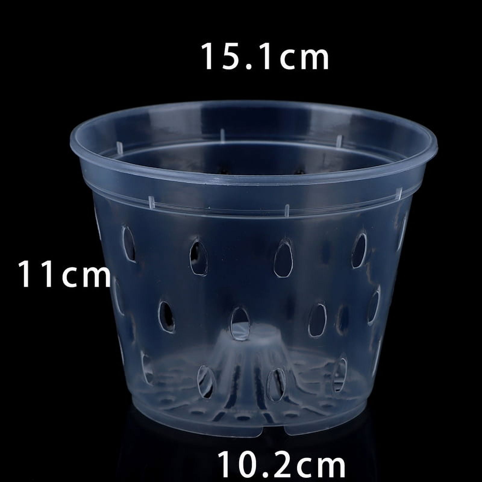 5 Pcs Transparent Orchid Pot Root Control Plastic Orchid Pots With ...