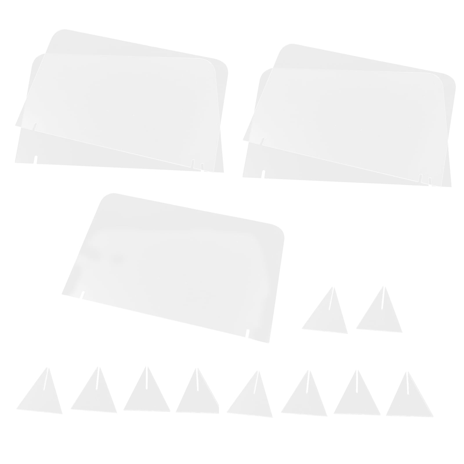 5 Pcs Transparent Writing Board Acrylic Boards Creative Whiteboards ...