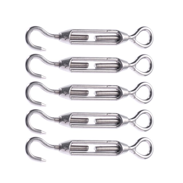 5 Pcs Turnbuckle Hook Screw Hooks Wire Rope Hook 12.00X1.70X1.00CM ...