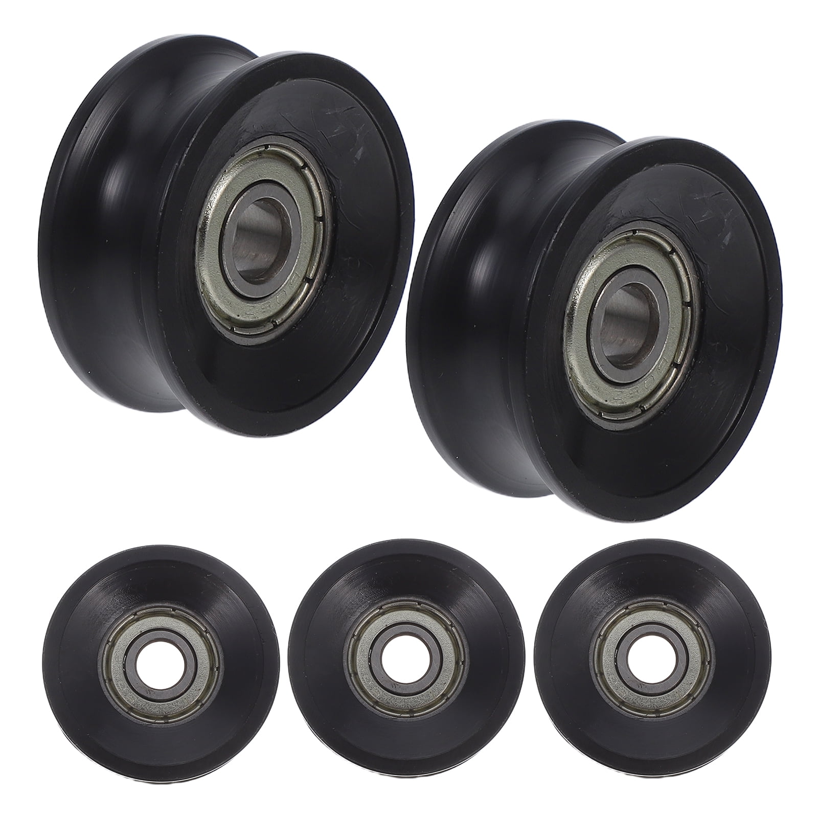 5 Pcs U Groove Wheel Nylon Rolling Gate Wheels Slide Gate Wheel Heavy ...