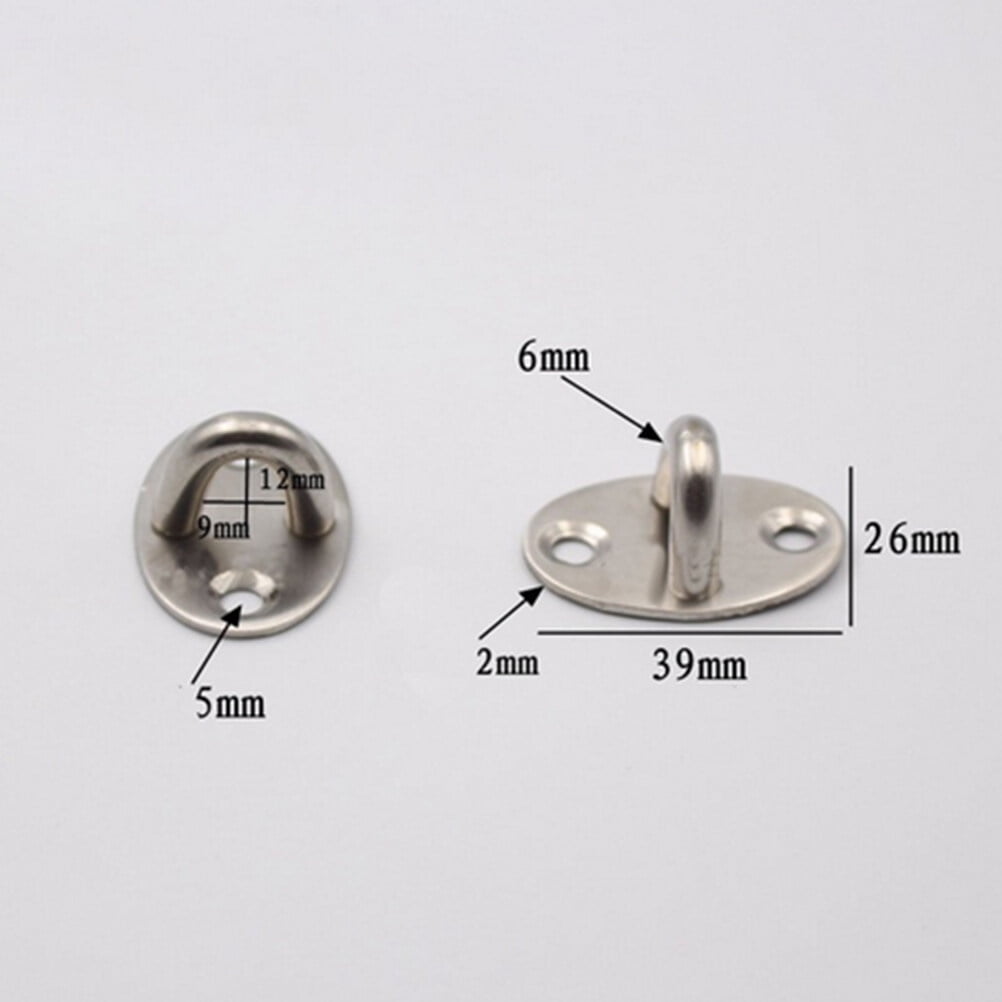 5 Pcs U Shape Hook Ceiling Stainless Steel up Fixture Shaped Base ...