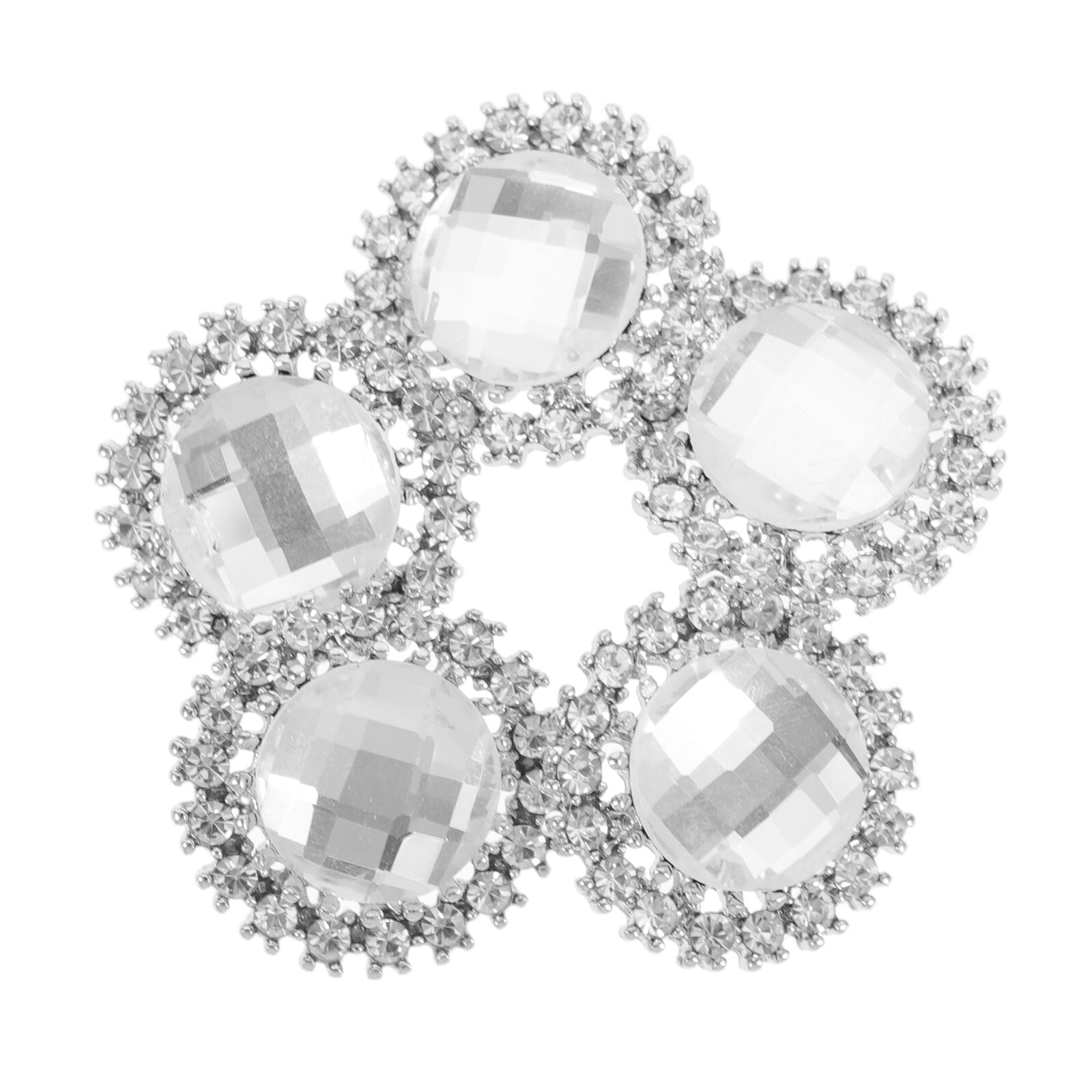 5 Pcs Unique Buttons Small Rhinestone for Clothing Alloy Diamond ...