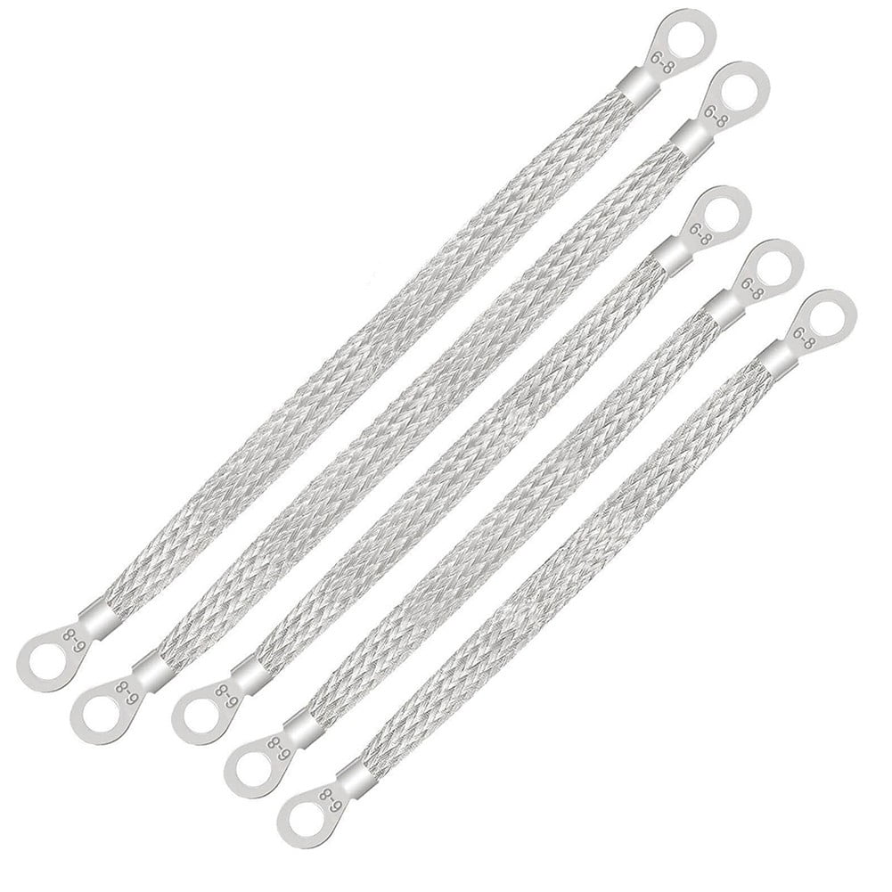 5 Pcs Universal Automotive Ground Strap Tinned Copper Car Engine Ground ...