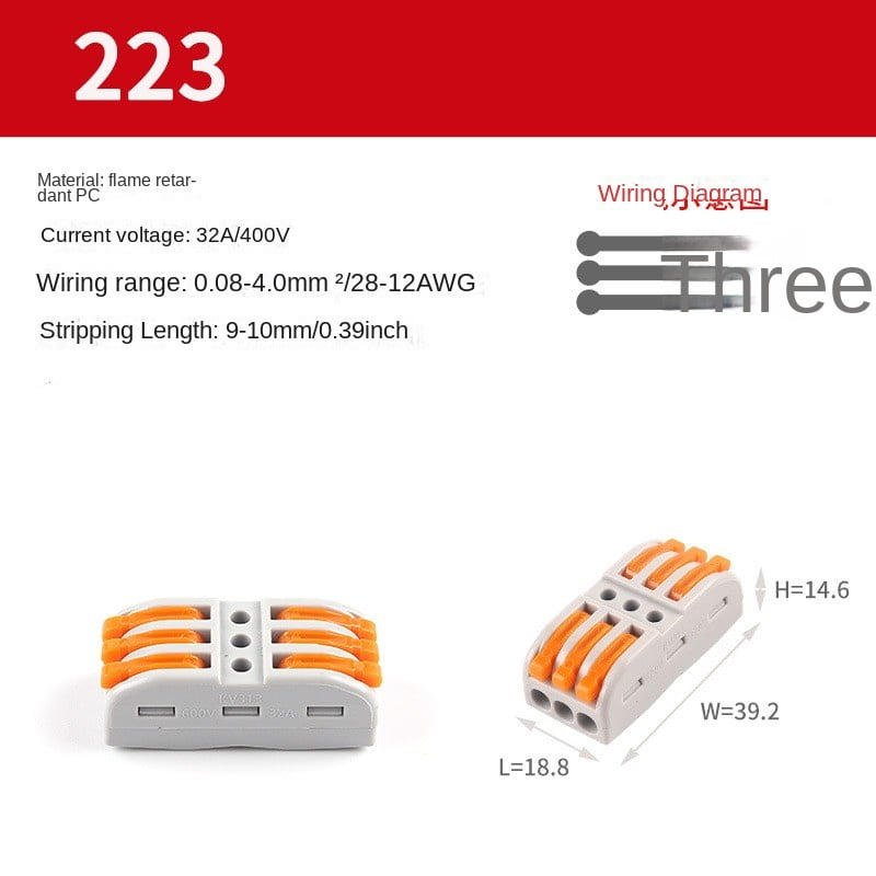 5 Pcs Universal Compact Wire Connector Splitter Quick Cable Glands for ...