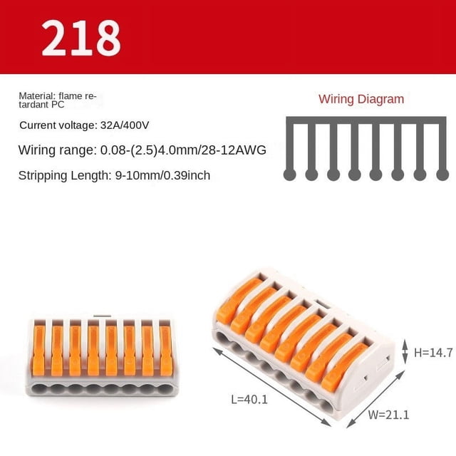 5 Pcs Universal Compact Wire Connector Splitter Quick Cable Glands for ...